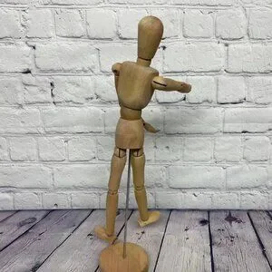 Other | Wooden Mannequin Woman Figure Articulated Jointed Art 13 Inch ...